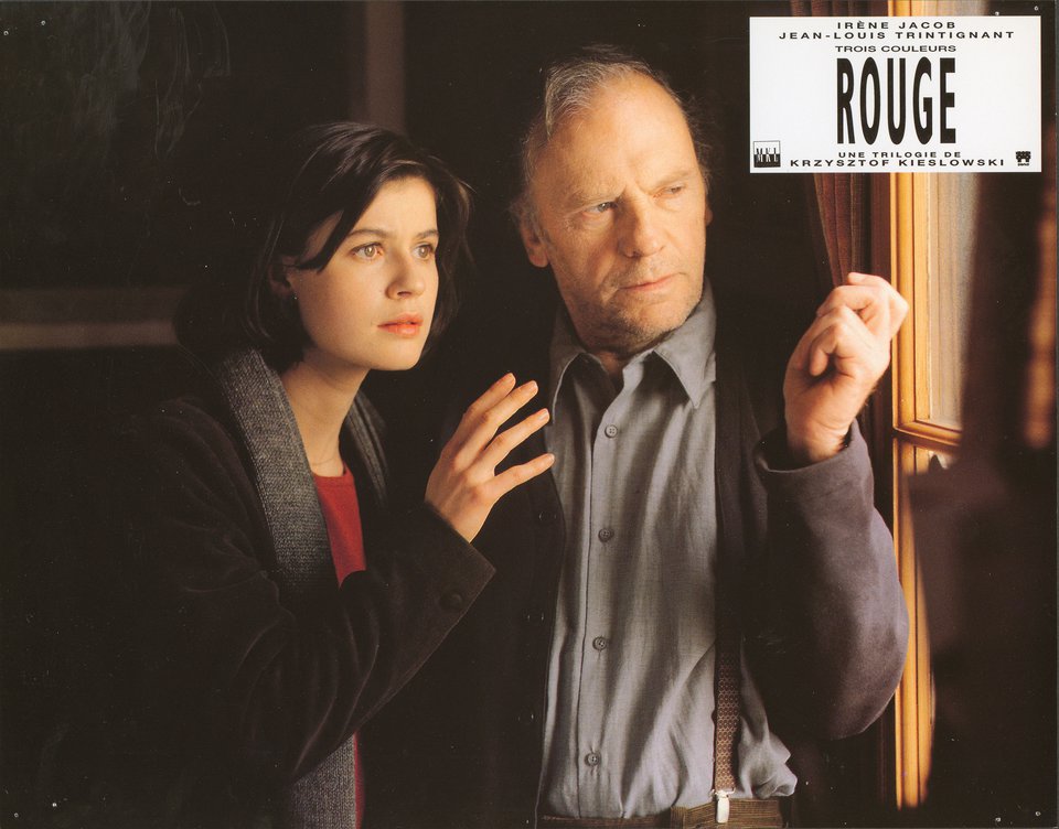 Three Colors: Red 1994 French Scene Card - Posteritati Movie Poster Gallery