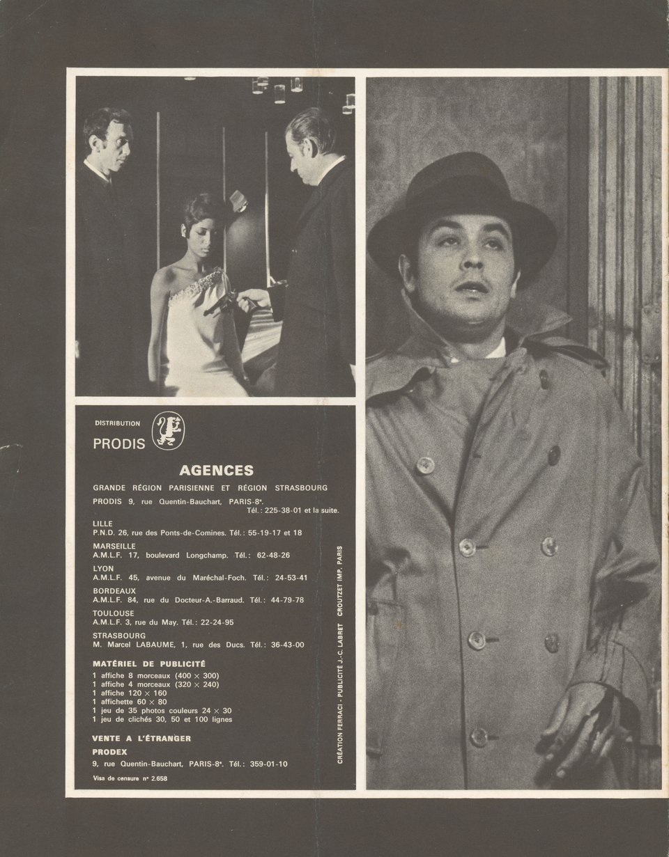 Le Samourai Original 1967 French Movie Program - Posteritati Movie ...