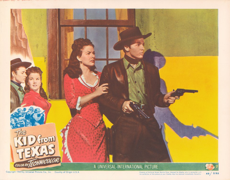 The Kid from Texas Original 1950 U.S. Lobby Card Set - Posteritati ...