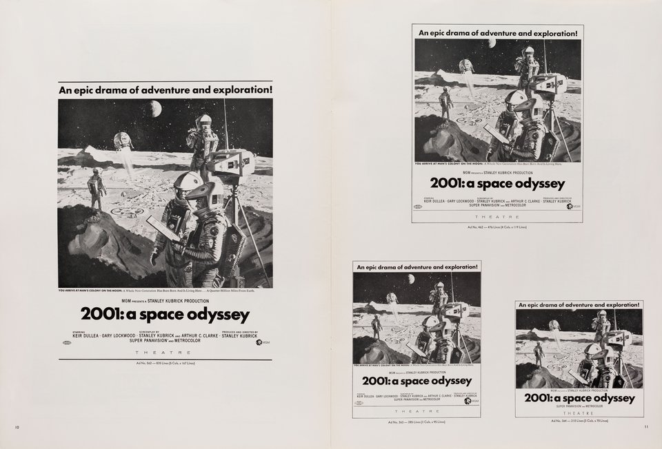 2001: A Space Odyssey Original 1968 U.S. Movie Pressbook - Posteritati ...