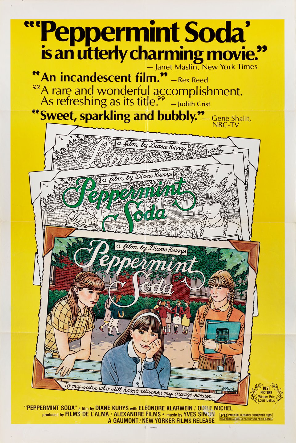 Peppermint Soda 1977 U.S. One Sheet Poster - Posteritati Movie Poster Gallery