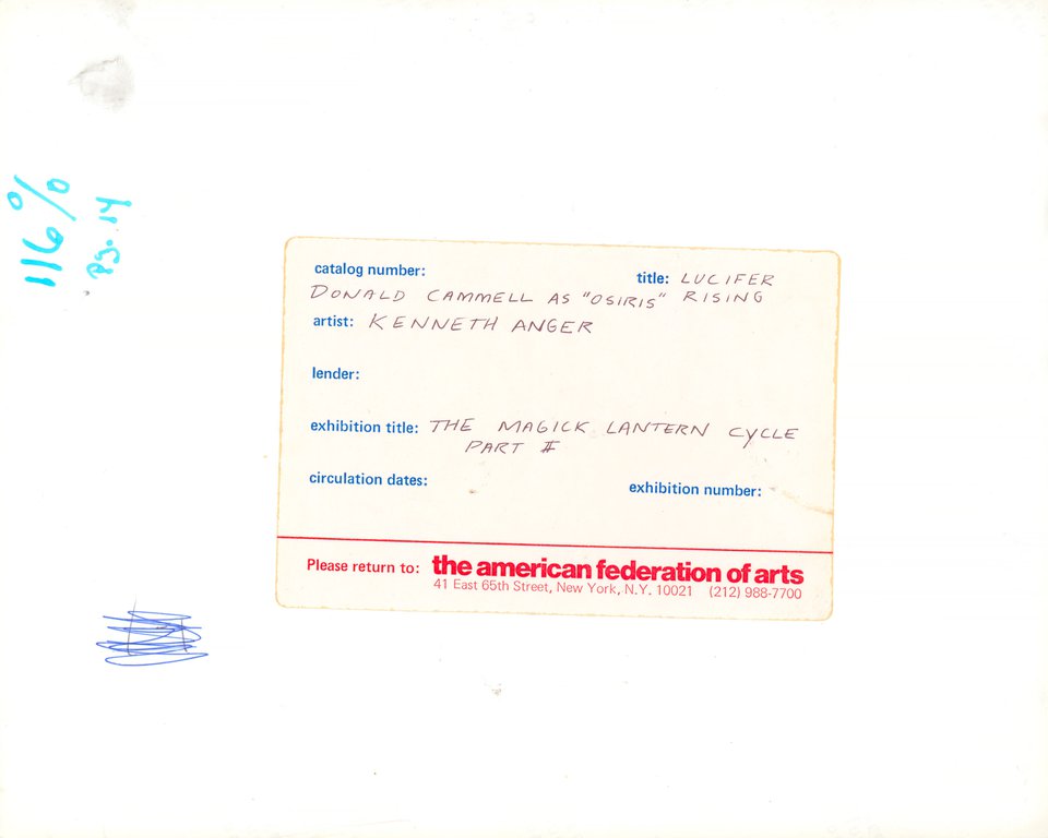 Lucifer Rising ca. 1970s U.S. Silver Gelatin Single-Weight Photo ...