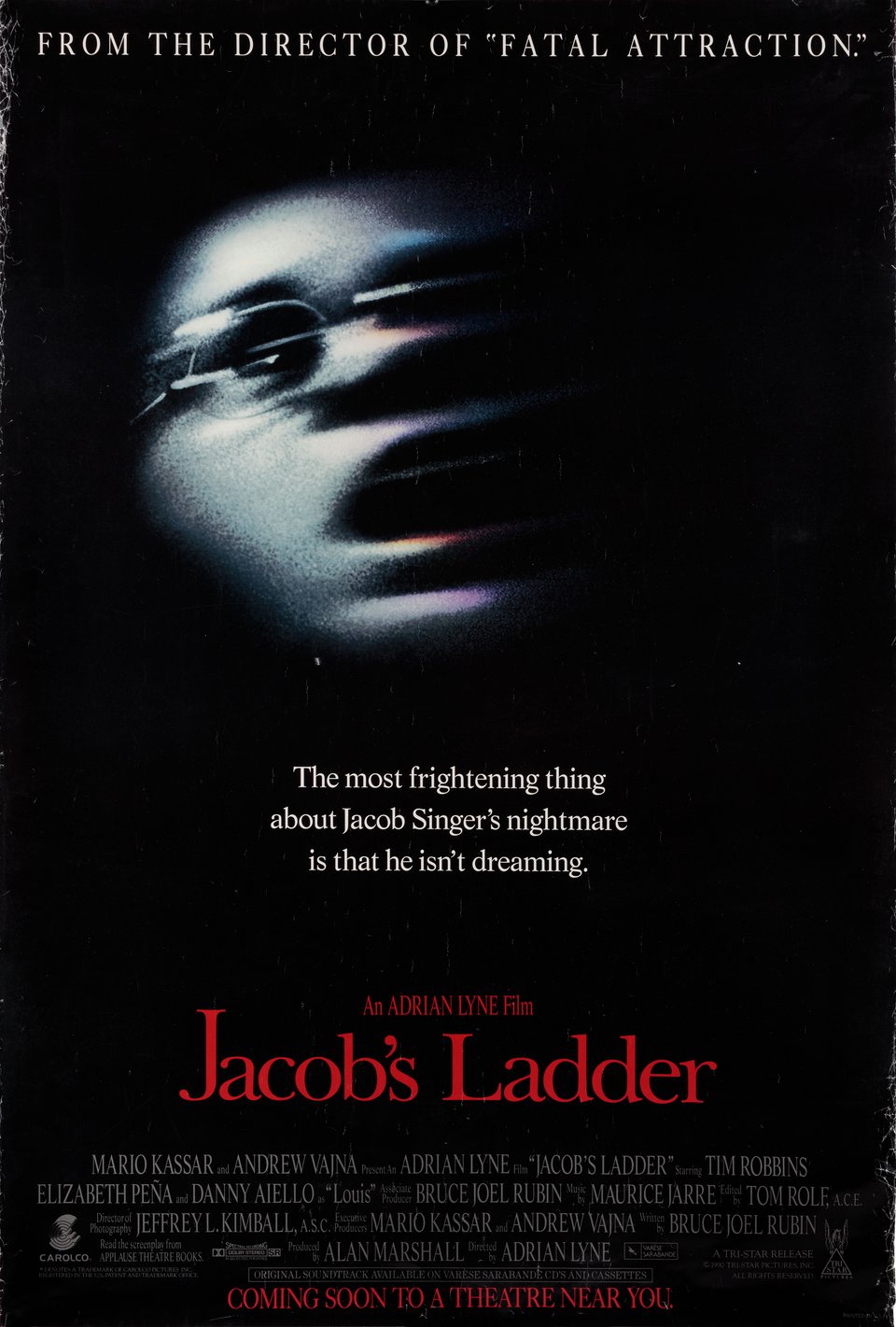 Jacob's Ladder Original 1990 U.S. One Sheet Movie Poster - Posteritati ...