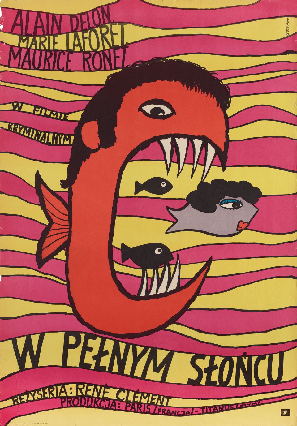 Purple Noon Original 1964 Polish A1 Movie Poster - Posteritati Movie ...