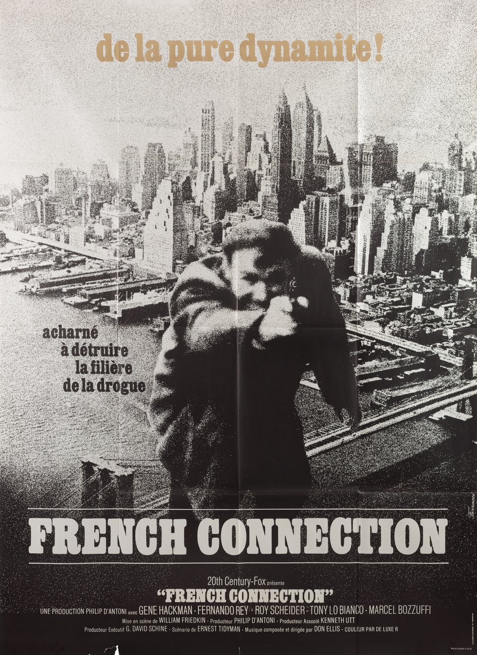 The French Connection Original 1971 French Grande Movie Poster ...
