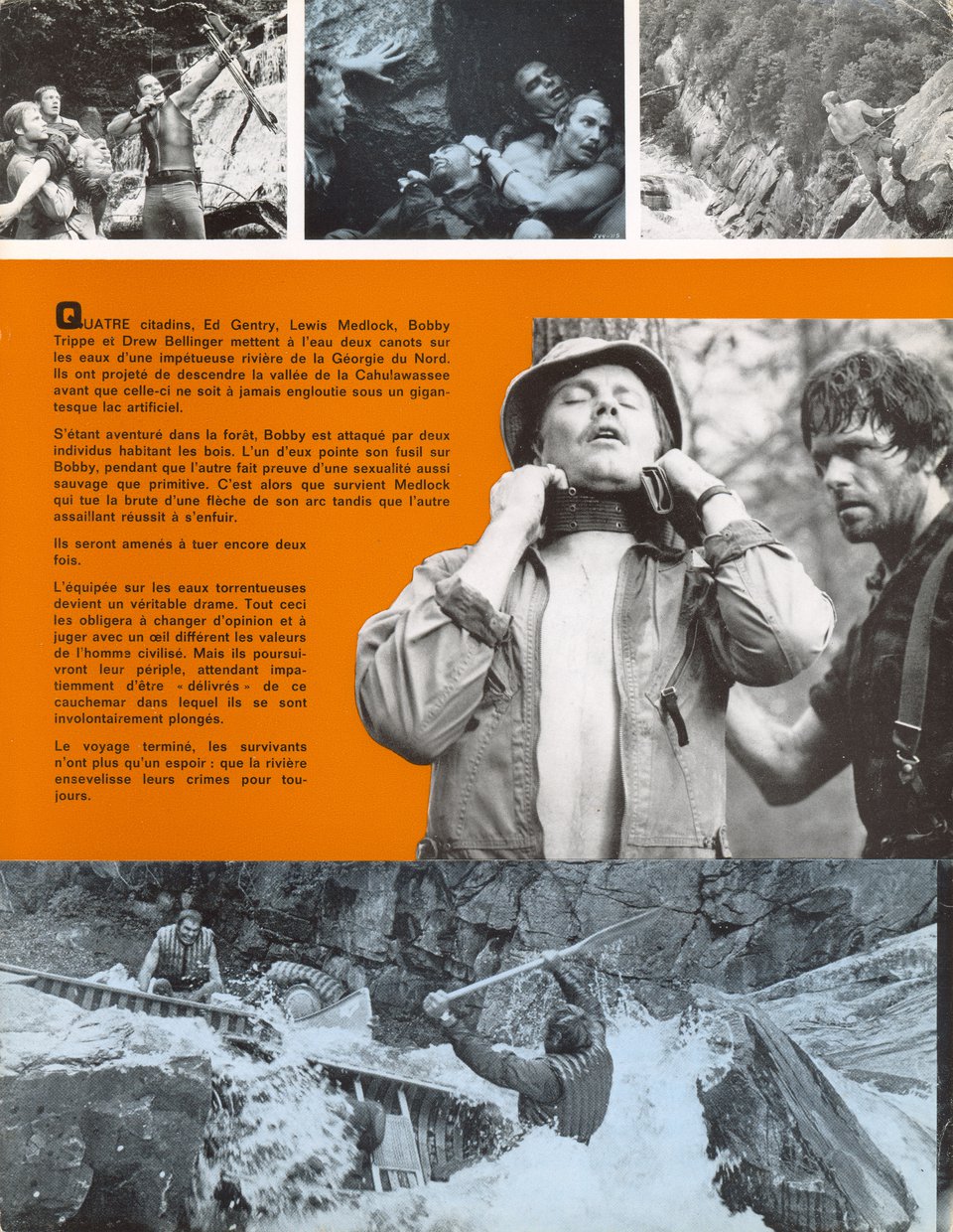 Deliverance Original 1972 French Press Sheet - Posteritati Movie Poster Gallery