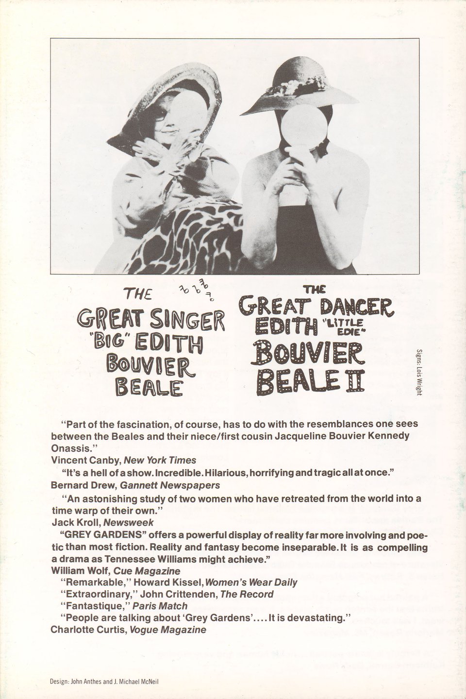 Grey Gardens Original 1975 U.S. Movie Program - Posteritati Movie ...