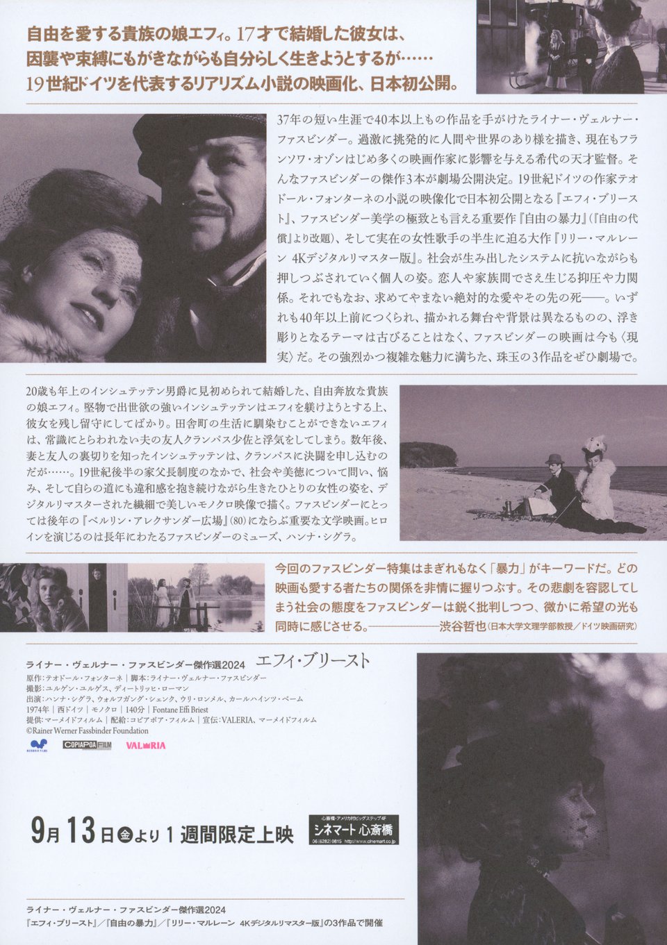 Effi Briest Original R2024 Japanese B5 Chirashi Handbill - Posteritati ...