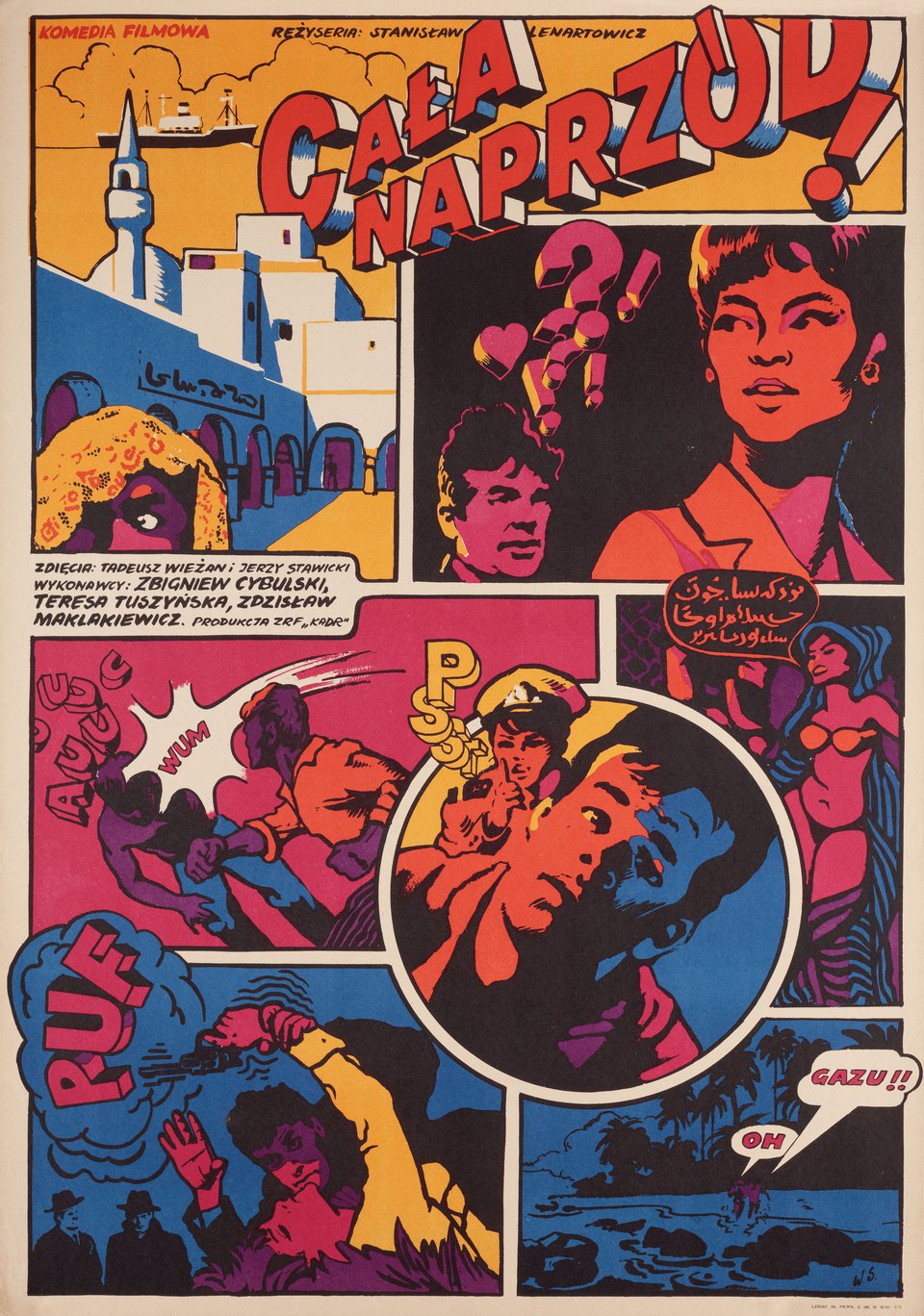 Cala naprzod Original 1967 Polish A1 Movie Poster - Posteritati Movie ...