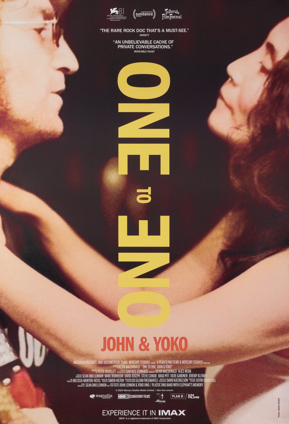 One to One: John & Yoko Original 2024 U.S. One Sheet Movie Poster - Posteritati Movie Poster Gallery
