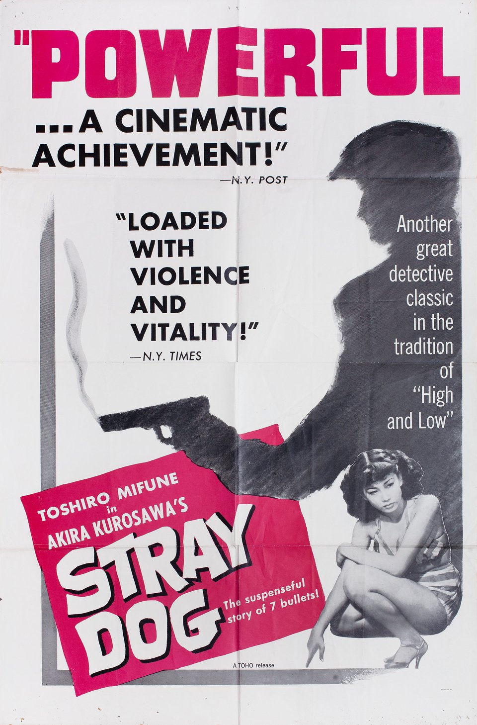 Stray Dog Original 1950s U.S. One Sheet Movie Poster - Posteritati ...
