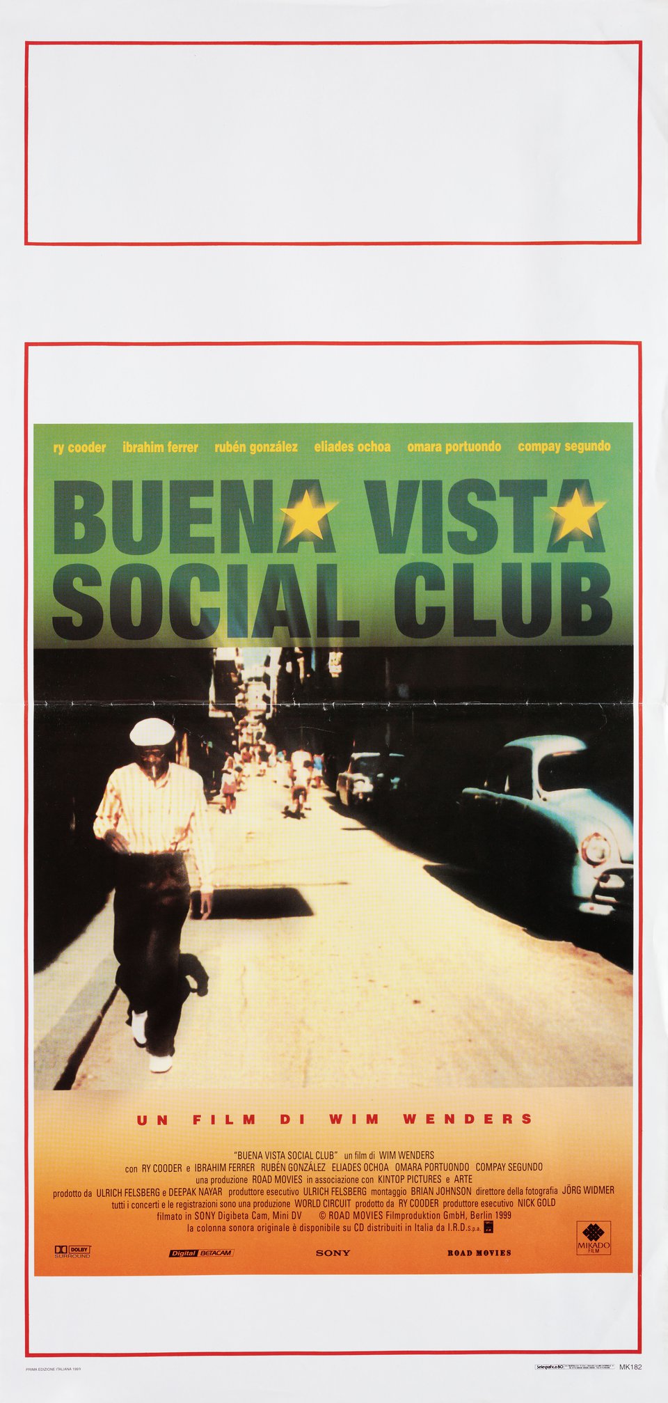 Buena Vista Social Club Original 1999 Italian Locandina Movie Poster ...