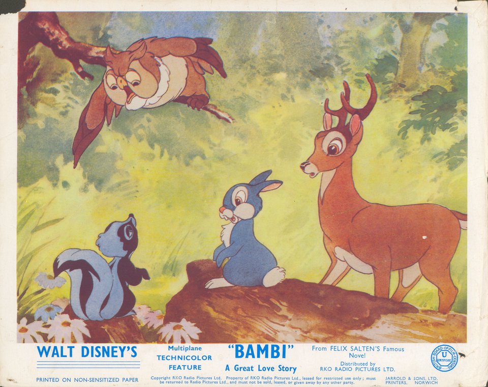 Bambi Original 1942 British Front of House Card - Posteritati Movie ...