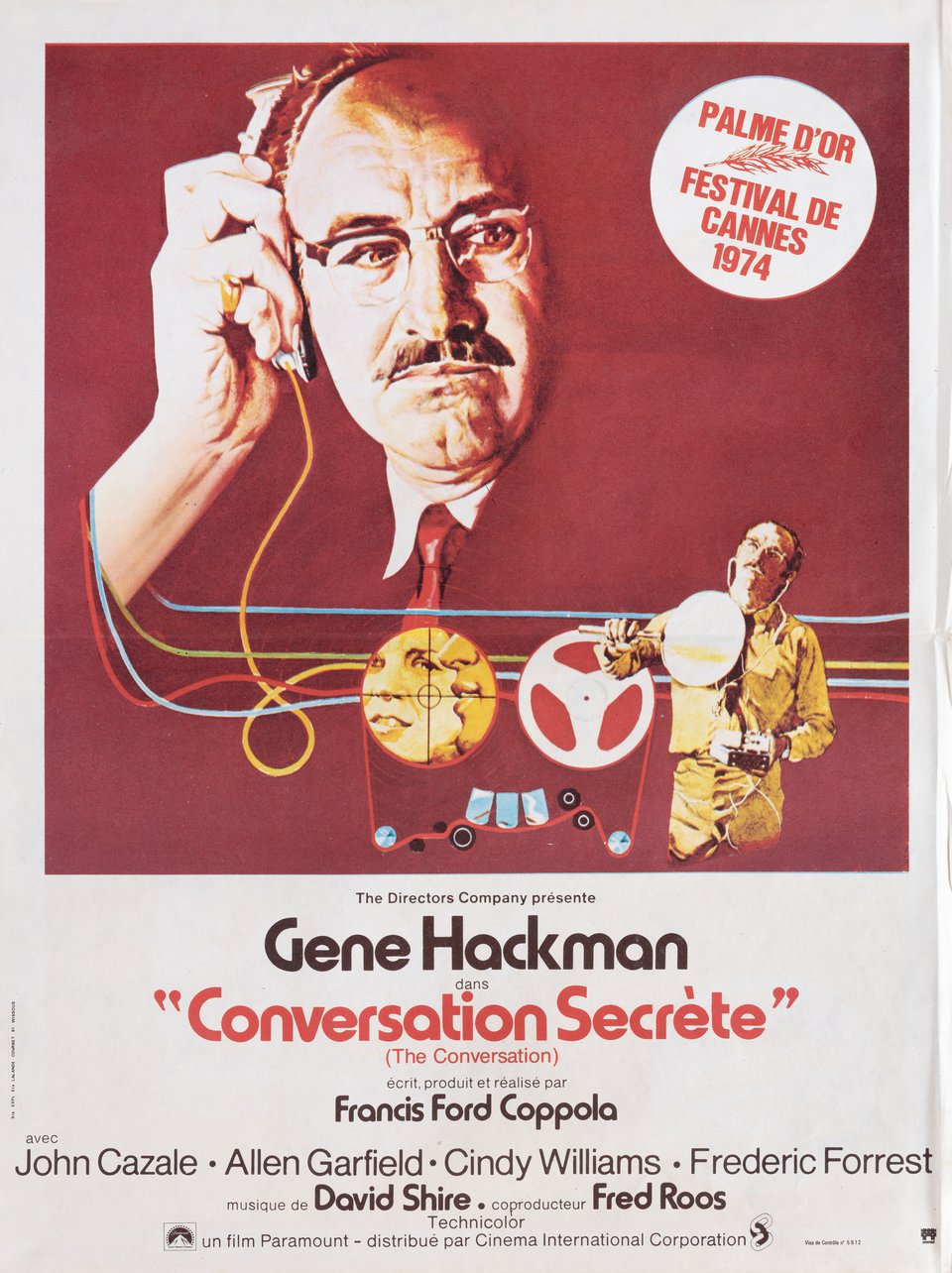 The Conversation Original 1974 French Petite Movie Poster - Posteritati ...