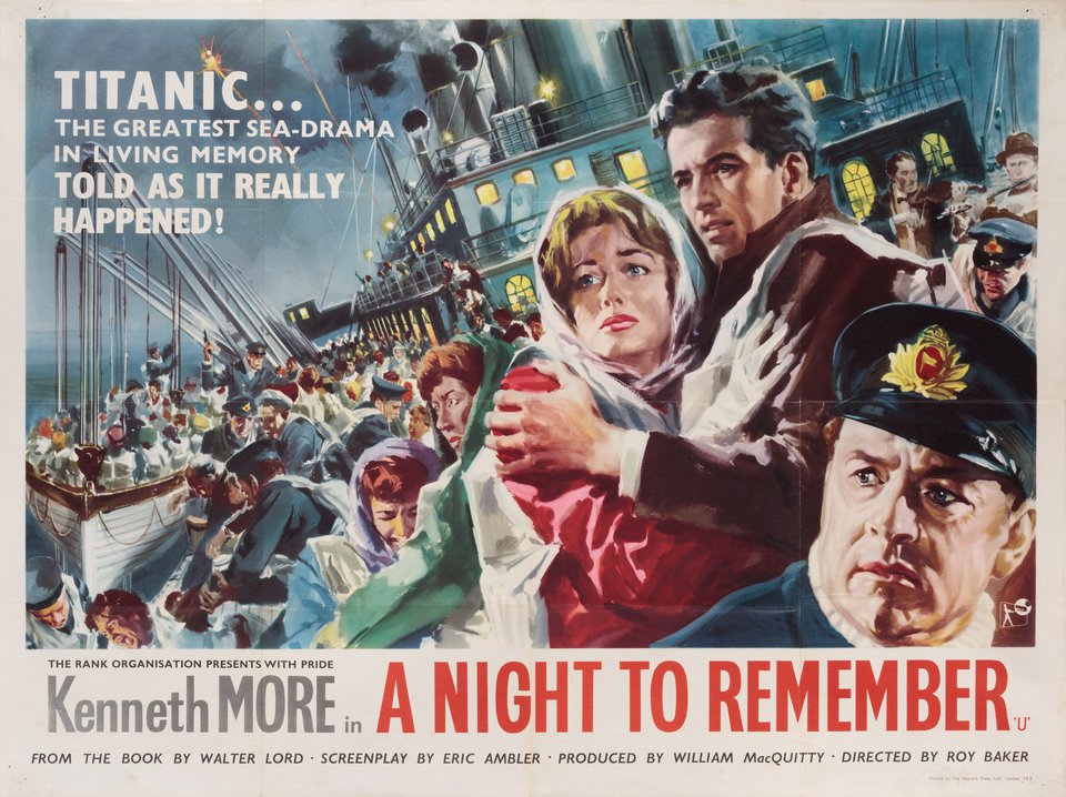 A Night to Remember Original 1958 British Quad Movie Poster ...