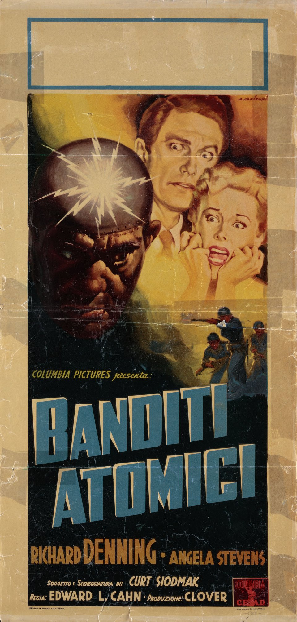 Creature with the Atom Brain Original 1955 Italian Locandina Movie ...