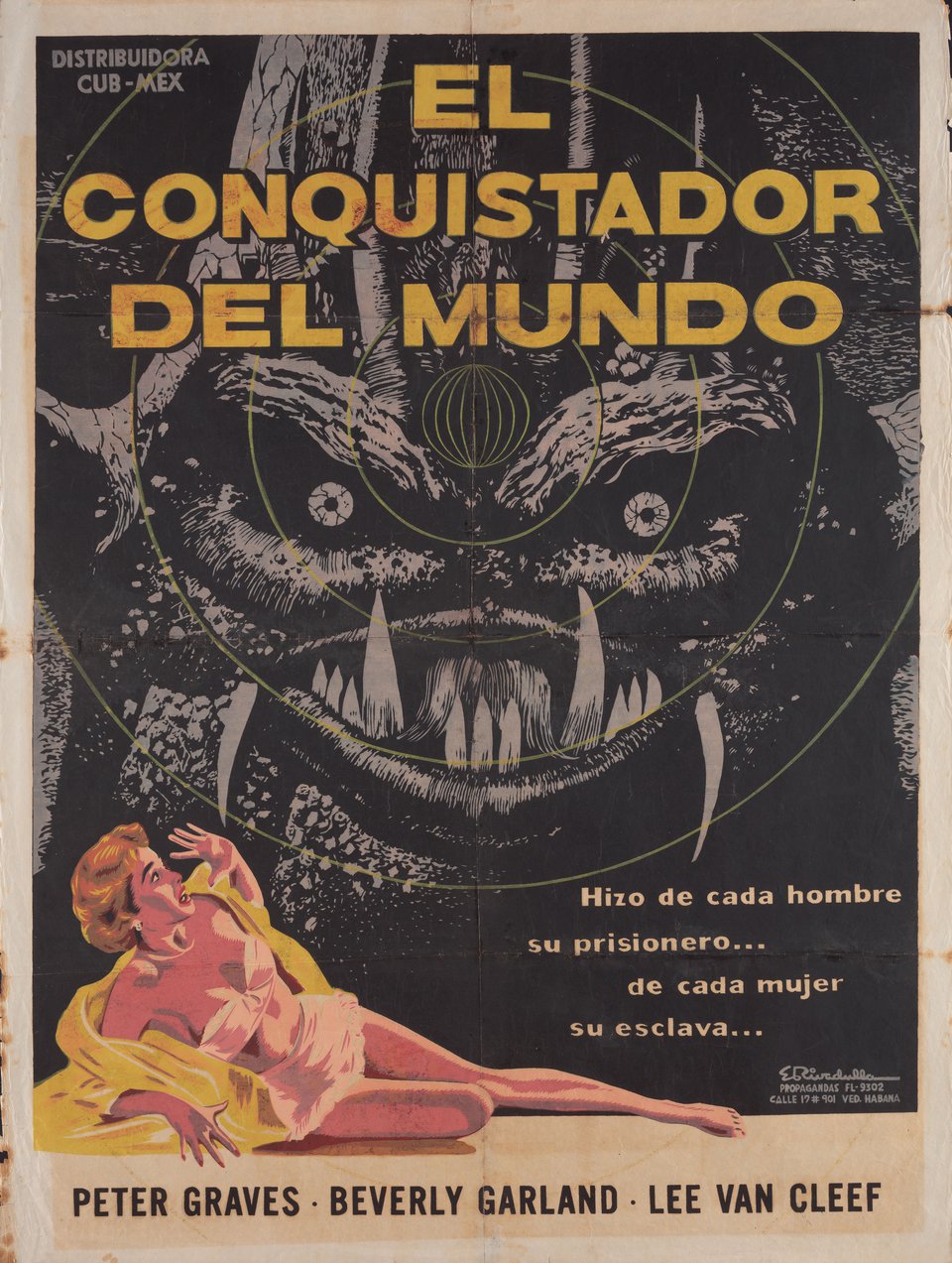 It Conquered the World Original 1956 Cuban B1 Movie Poster ...