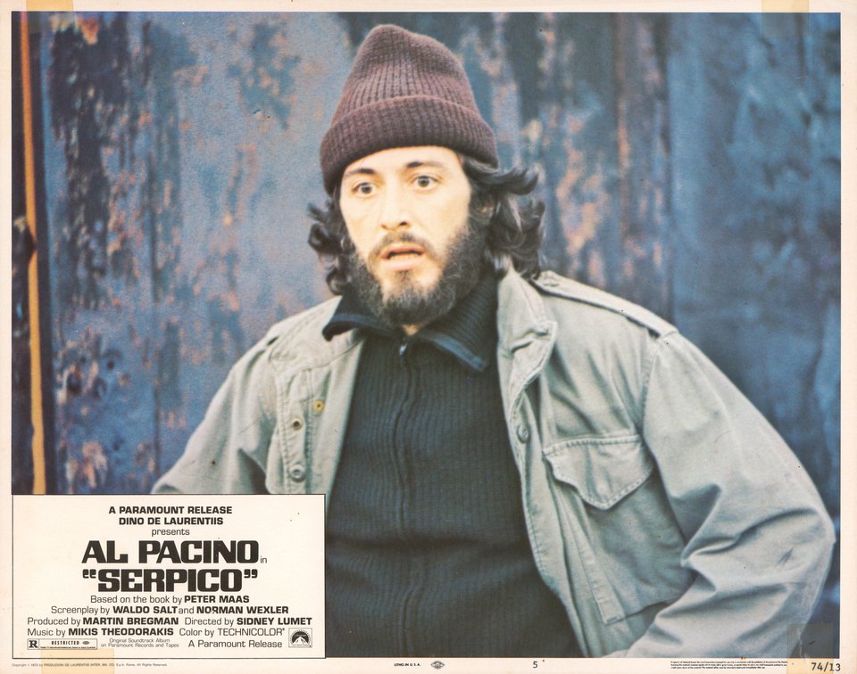 Serpico Original 1973 U.S. Scene Card - Posteritati Movie Poster Gallery
