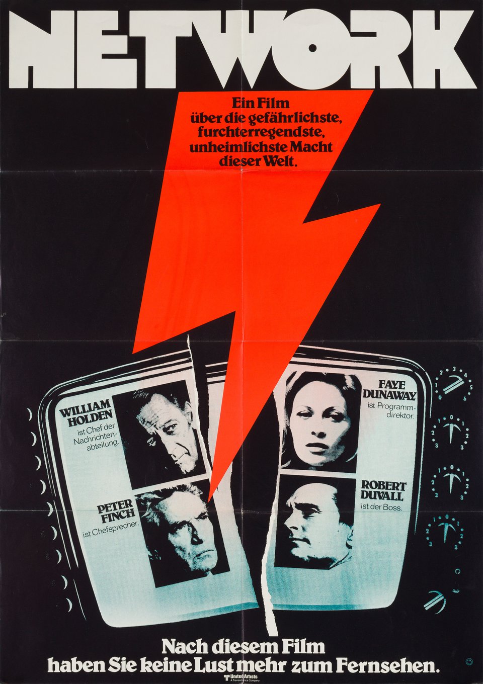 Network Original 1976 German A1 Movie Poster - Posteritati Movie Poster ...